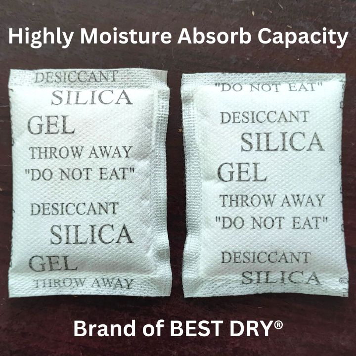 Desiccant 20 Gram 50 pcs Blue Color Silica Gel for moisture absorb and ...