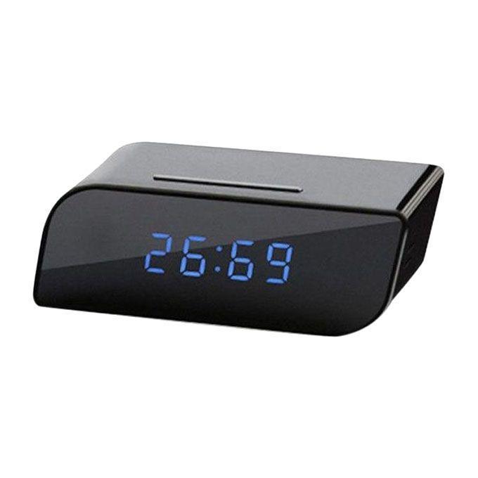 WIFI/ IP HD Table Clock Camera - Black | Daraz.com.bd
