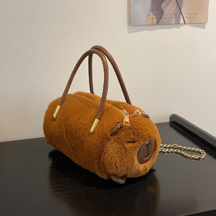 Capybara Bag Plush Capybara Capybara Crossbody Bag Animal Cartoon ...