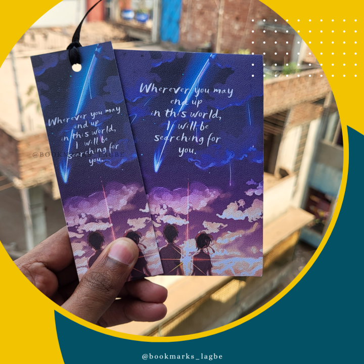 Your Name anime Themed Small Pocket Notebook with BOOKMARKS | Daraz.com.bd