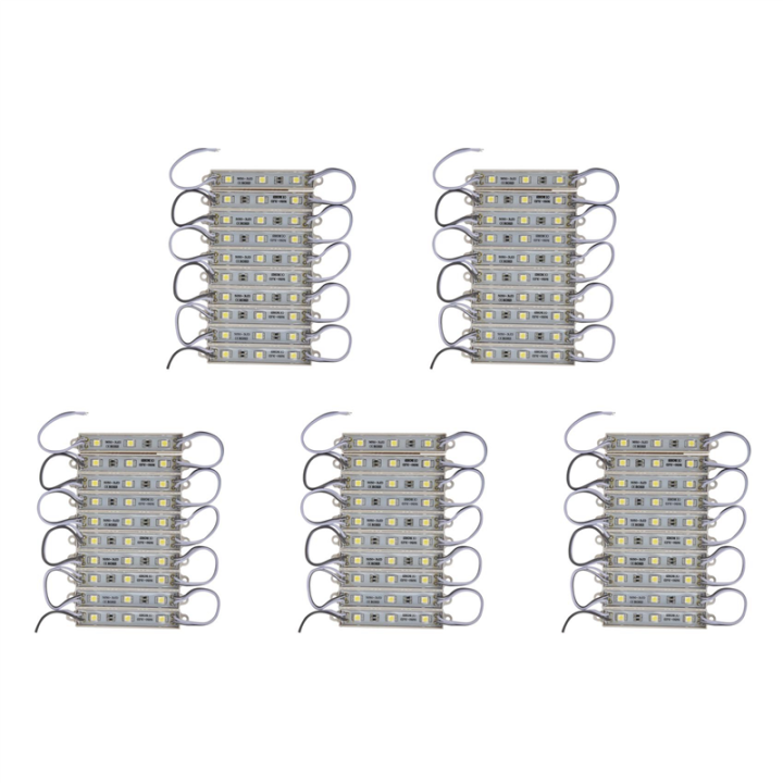 50Pcs 5050 SMD 3 LED Module LED Strip String Light Waterproof DC 12V ...