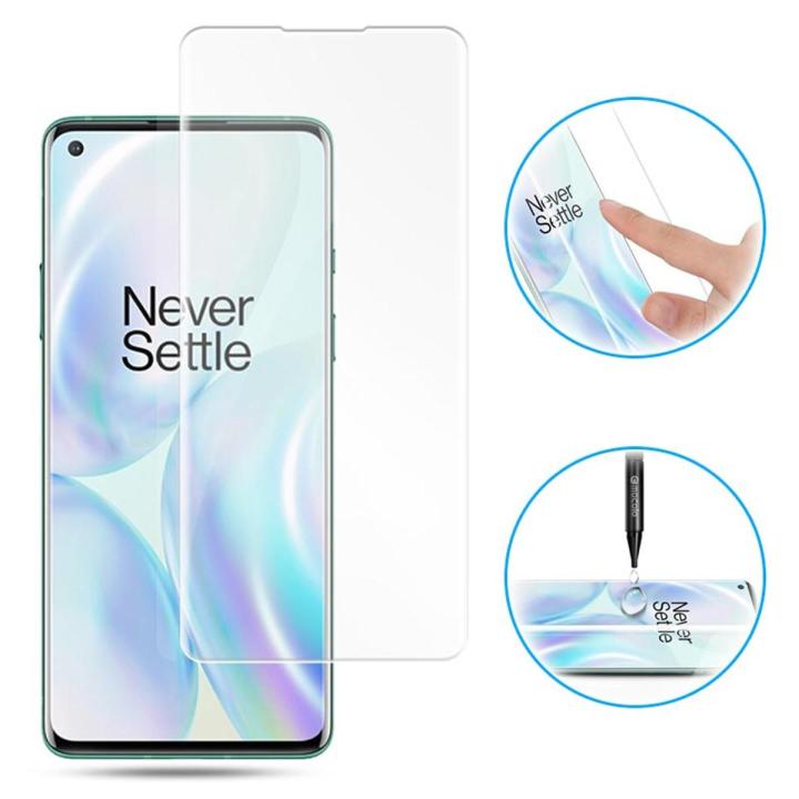For OnePlus 9 Pro UV Glass Light Adhesive Full Glue Tempered Glass ...
