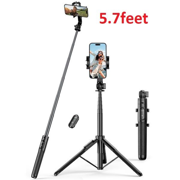 Plokama K9 big Selfie Stick Tripod LED Selfie Stick Tripod 5 Feet 7 ...