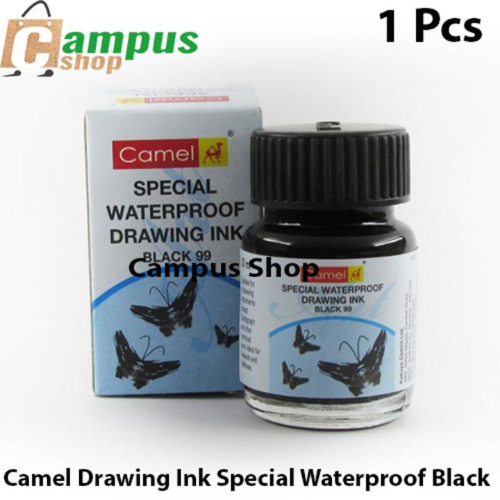 Camel Drawing Ink Special Waterproof Black | Daraz.com.bd