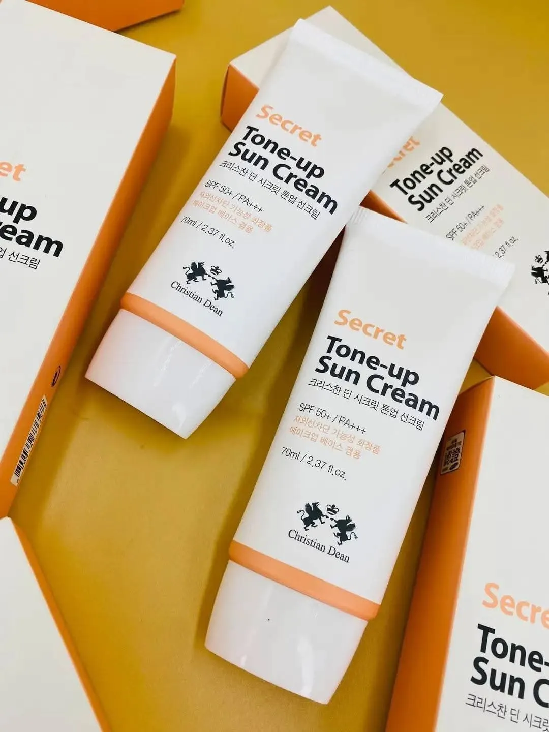 Christian Dean Secret Tone Up Sun Cream SPF 50+ 70ml, Brightening and ...