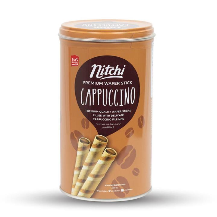 Nitchi Premium Wafer Stick CAPPUCCINO 330gm (Indonesia) | Daraz.com.bd