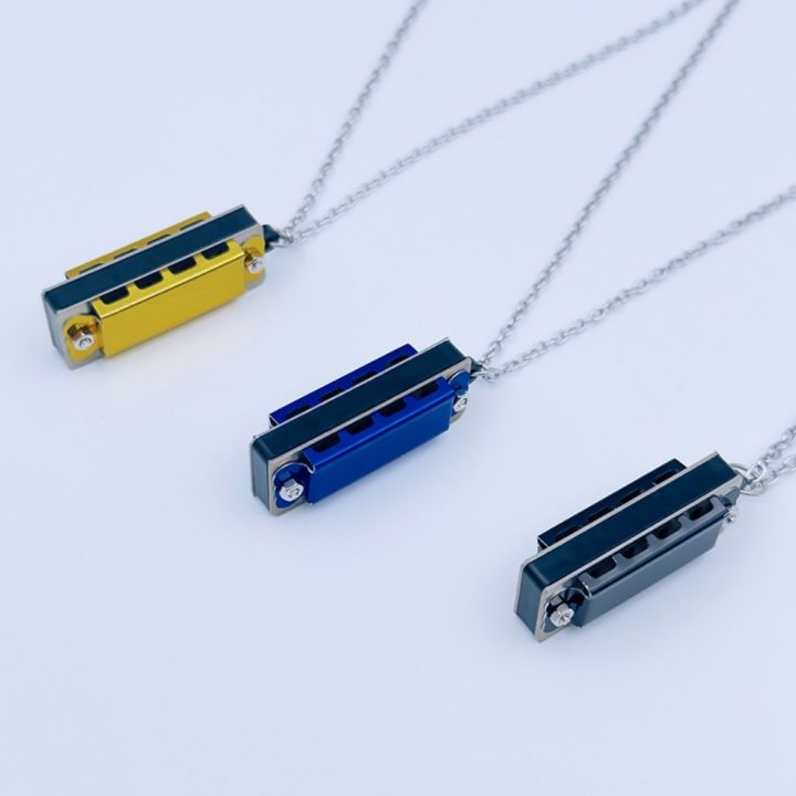 【2025 NEW】 New 4-hole 8-tone Necklace Harmonica Metal Woodwind Music ...
