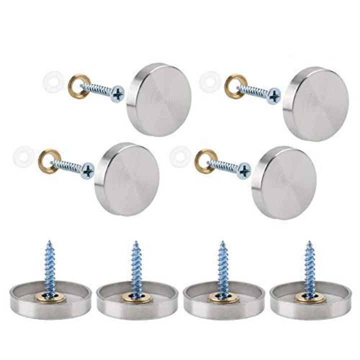 4 Pis Stainless Steel Decorative Mirror Screw Cap | Daraz.com.bd