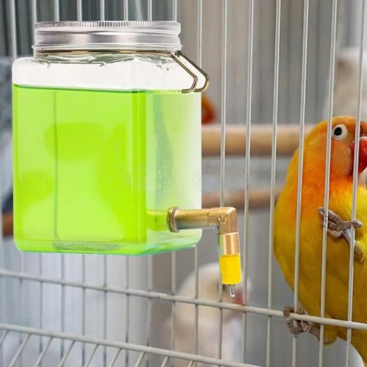 Not Easily Dirty 520ML Bird Water Feeder Dangling Leakproof Parrot ...