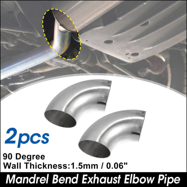 3-inch diameter Exhaust elbow pipe Polished finish 90 degree Bend tube ...