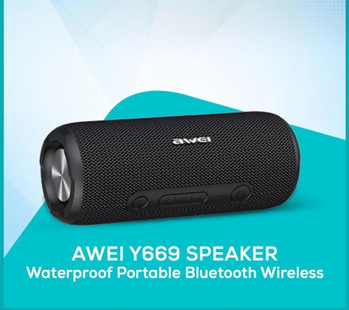 Awei Y669 Outdoor TWS Waterproof Portable Bluetooth Wireless IPX7 Dual ...