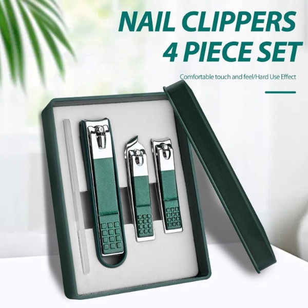 All In One Nail Cutter Box – 4 Set Nail Clippers - Sara Collection Zone ...