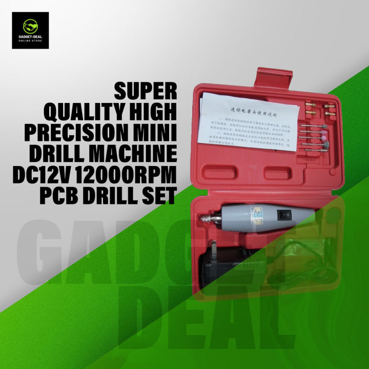 Super Quality High Precision Mini Drill Machine DC12V 12000RPM PCB ...