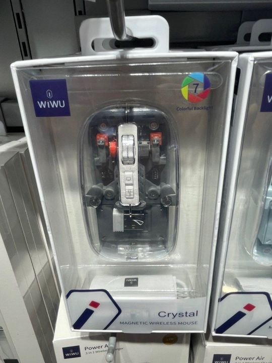 WIWU WM105 Crystal Transparent Wireless Mouse 3 Devices 2.4G Wireless ...