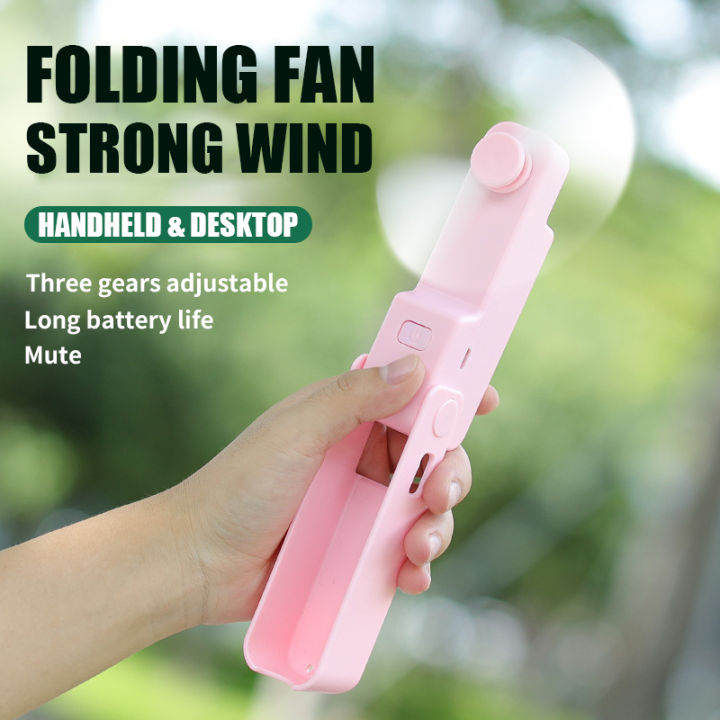 USB Charging Rechargable Foldable Pocket Cooler Portable Mini Handheld ...