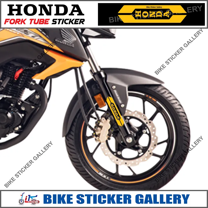 Fork Tube Sticker for HONDA Bike - 8 Angle Design ( Waterproof ...