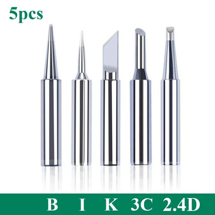 5Pcs/set Soldering Iron Tip Kd 900M I + B + K + 2.4D + 3C Type 5 Piss ...