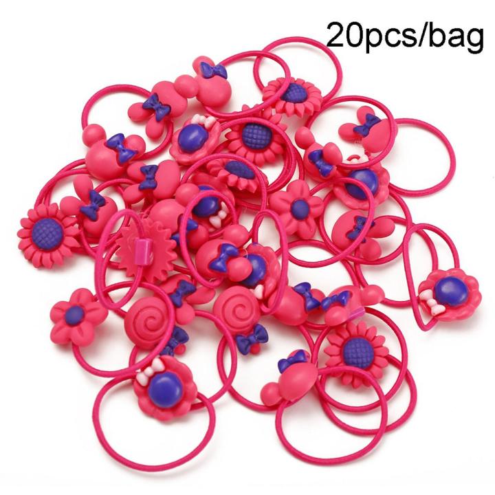 【ALLGOOD】10 / 20 / 30 / 40 Pcs Colorful Baby Hair Band Set Cartoon ...