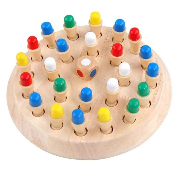 【happy one】Kids Game Wooden Memory Match Stick Chess Game Educational ...