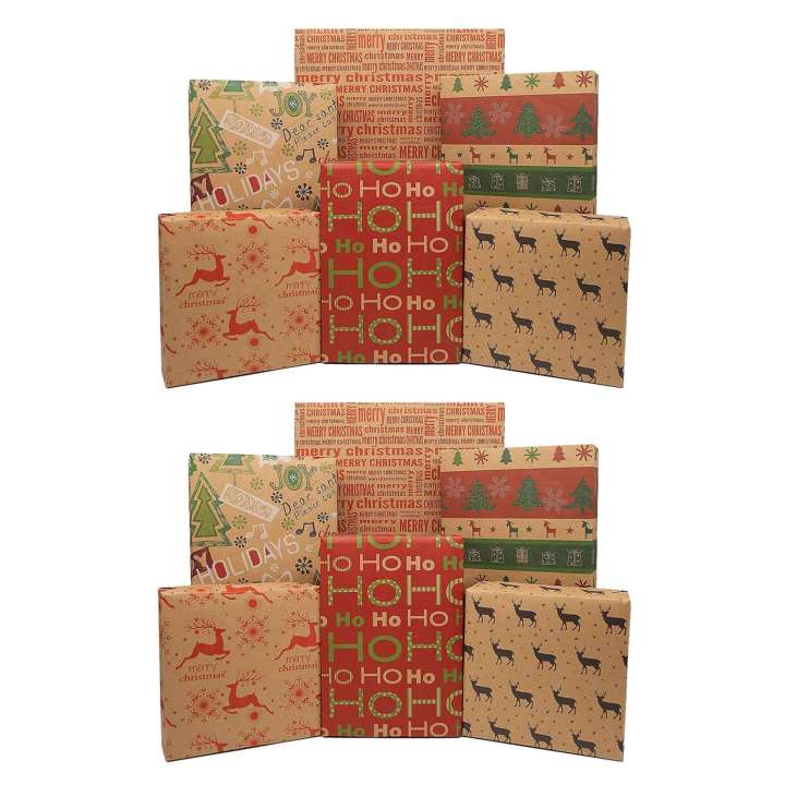 12 Pack Wrapping Paper Sheets,for Christmas Birthday Party Wrapping ...