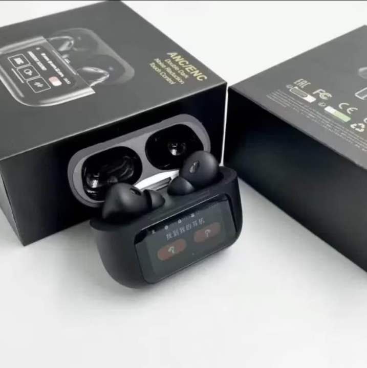 A9 pro ANC Earbuds With Digital Display Touch Screen In-Ear Earbuds ANC ...