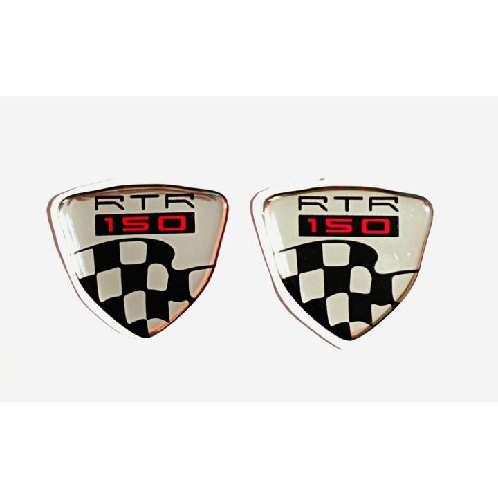 Apache RTR 150 dash board sticker for motorcycle- 2 pcs Sticker -silver ...