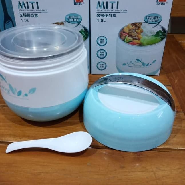 Smart Lunch Box Stainless Steel 1 Liter Miti Spring, Hot Carrier Lunch ...