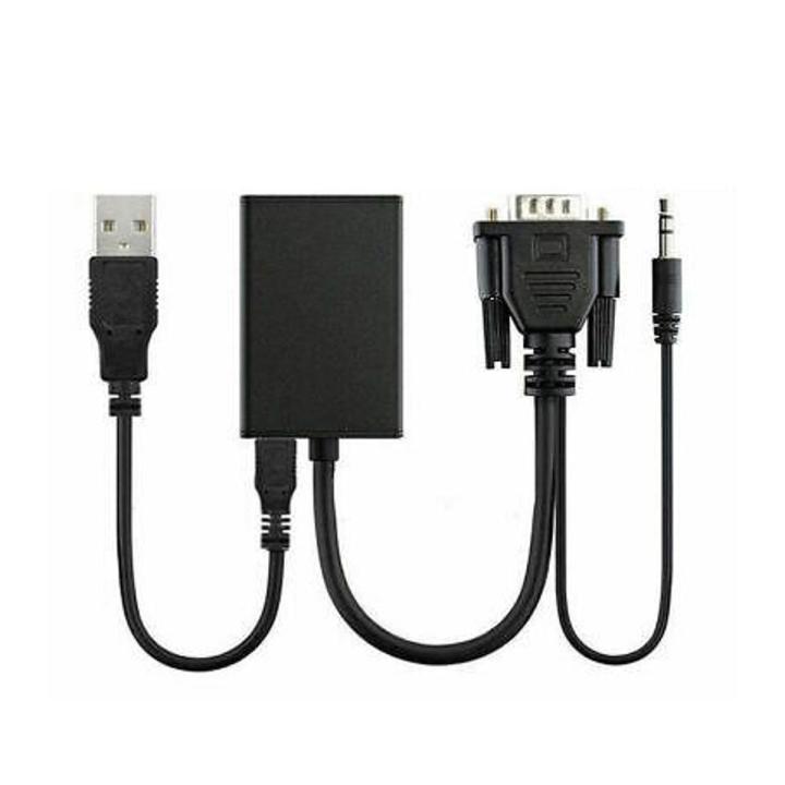 HDMI Output from VGA Mail 1080p HD + Audio TV AV HDTV Video Cable ...