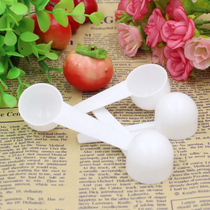 5pcs/set 10ml 5g Measuring Plastic Scoop PP Measure Spoon Milk Powder ...