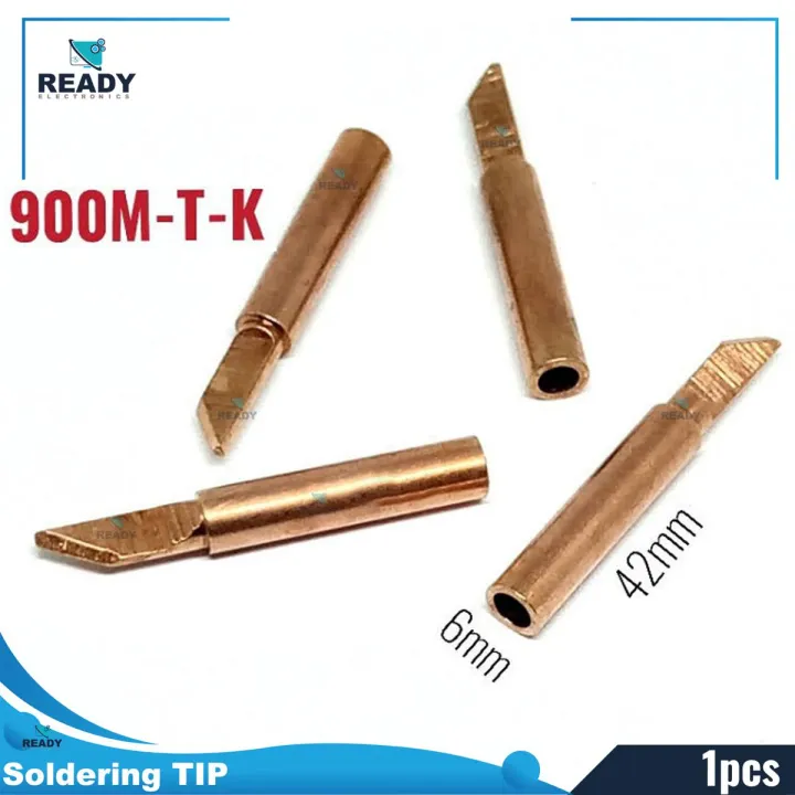 900M-T-K Copper Tip for Soldering Iron /936, 937, 938, 969, 8586, 852D ...