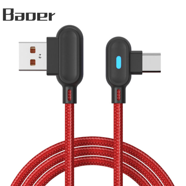 Baoer 90-degree Double Elbow Type-c Data Cable Mobile Phone Fast ...