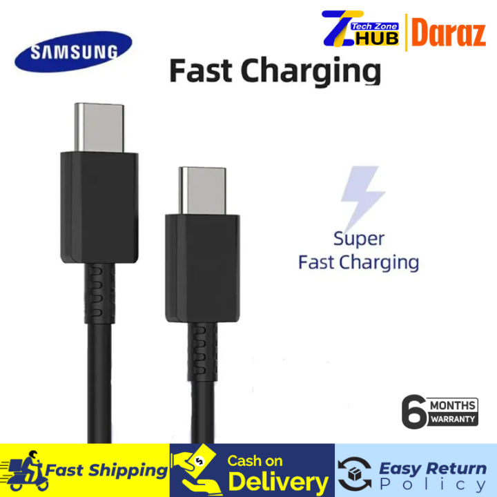 Samsung Fast Charging USB Type-C to Type-C Cable(3A) 1.8m Super Fast ...