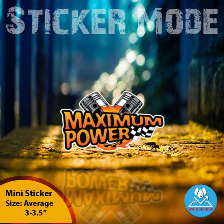 Sticker For Bike | Maximum Power | ( Sticker_Mode ) Best Quality ...