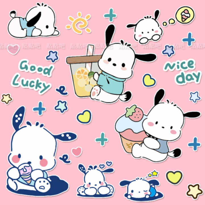 Cute Cartoon Pacha Dog Electric Car Stickers Battery Car Motorcycle ...
