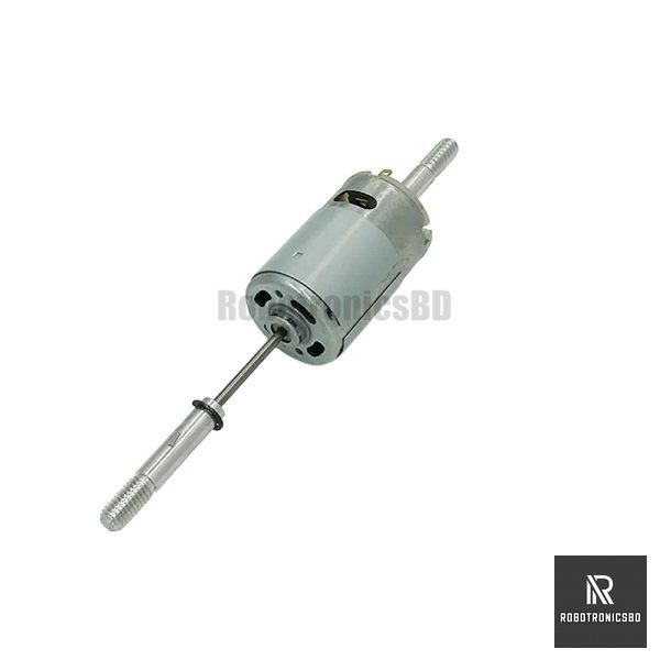 RS555 DC Motor 12V Heavy Duty Long Shaft Copper Magnetic Motor For DC ...
