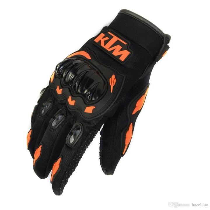 Motorcycle Hand gloves for biker any bike. KTM full finger screen touch ...