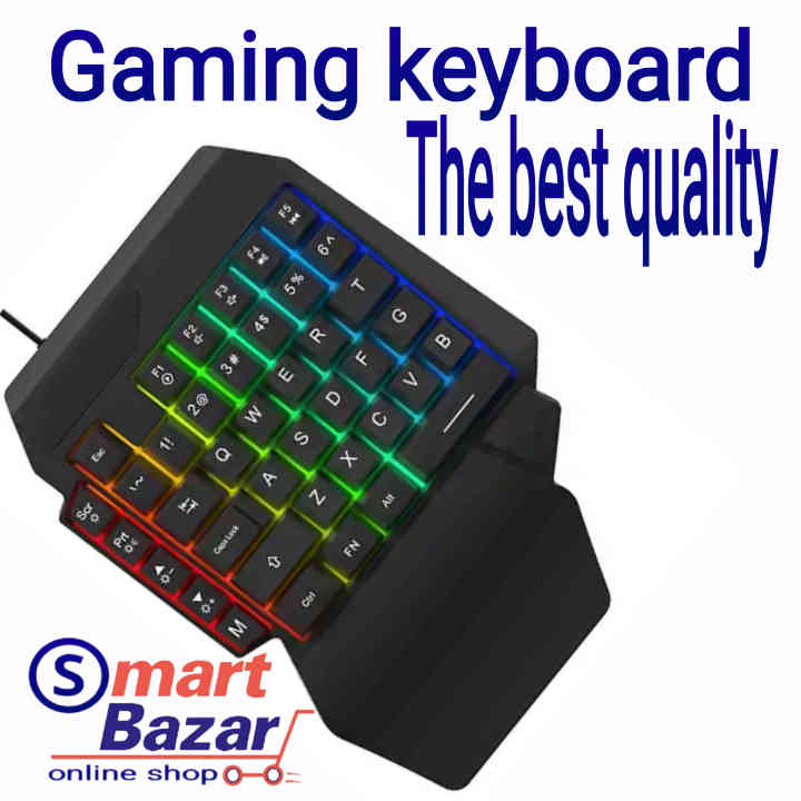 One Handed Gaming Keyboard Mini Gaming Keyboard Half Keyboard Gaming ...