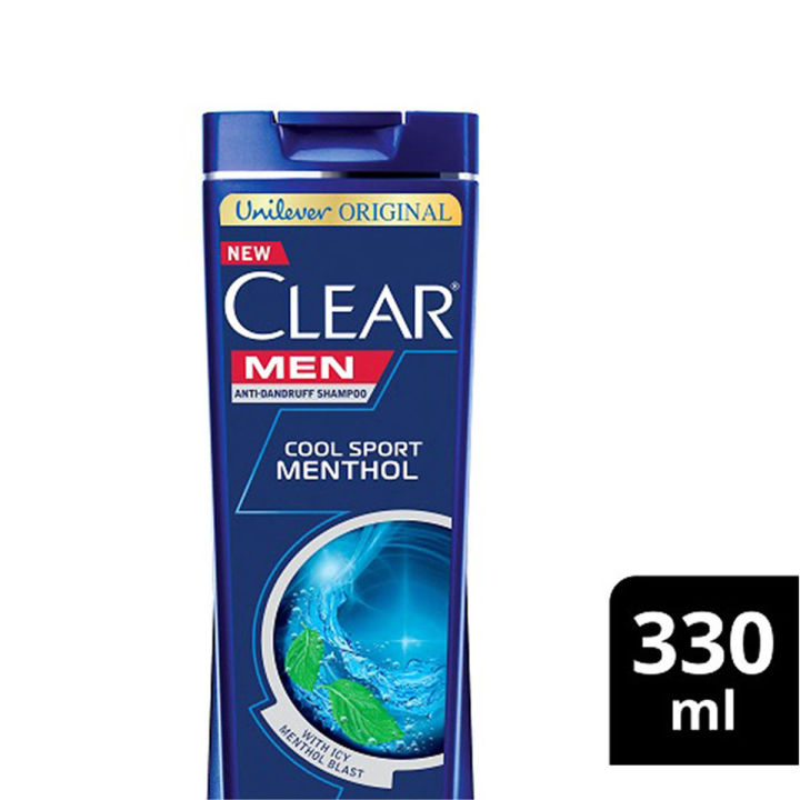 Clear Men Shampoo Cool Sport Menthol Anti Dandruff 330ml | Daraz.com.bd