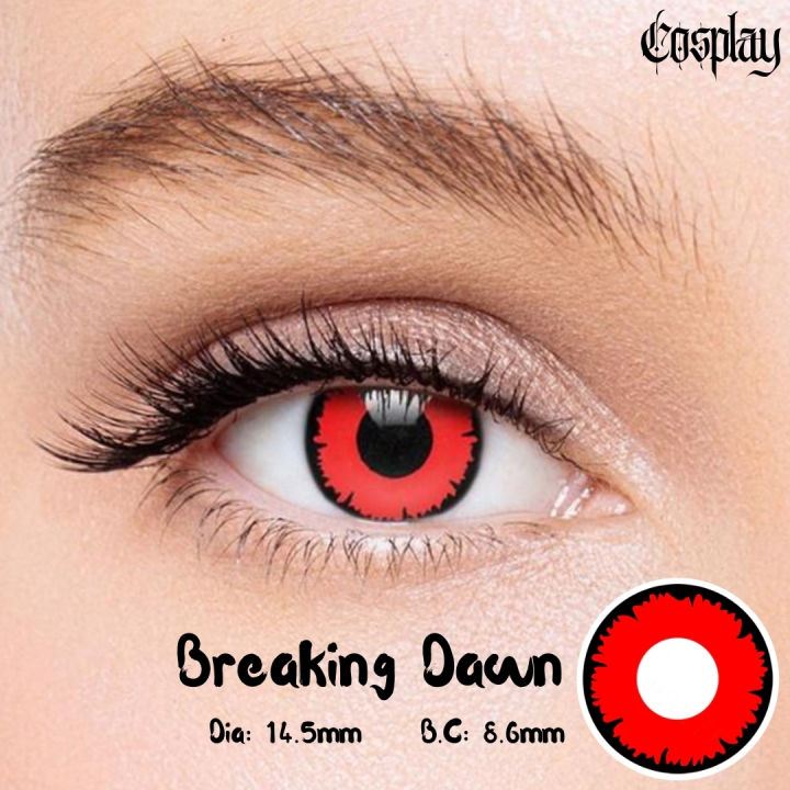 New Cosplay Breaking Dawn/Angelic Red/Light Red Color contact lens with ...