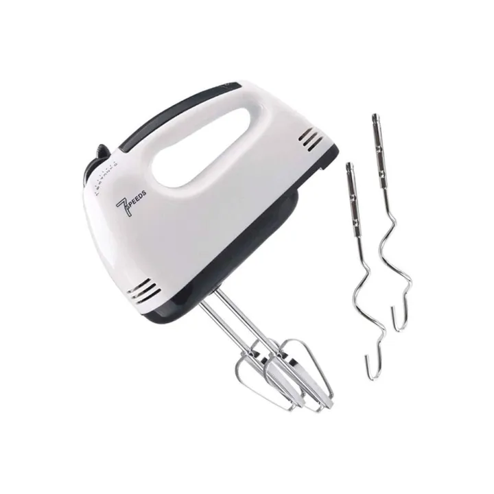 7 Speed Electric Egg Bitter Hand Mixer 260 Watt - White | Daraz.com.bd