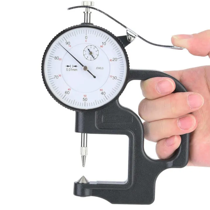 Plastic Casing 0-10mm Thickness Dial Test Indicator 0.01mm Scale Gauge ...