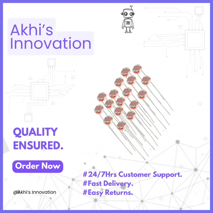 Light Dependent Resistors (LDR) 10 Pieces | Daraz.com.bd