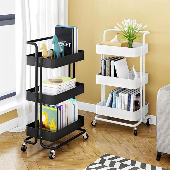 Trolley 3 Tier Multi-function Trolley Storage Trolley - 3 Tier Plastic ...