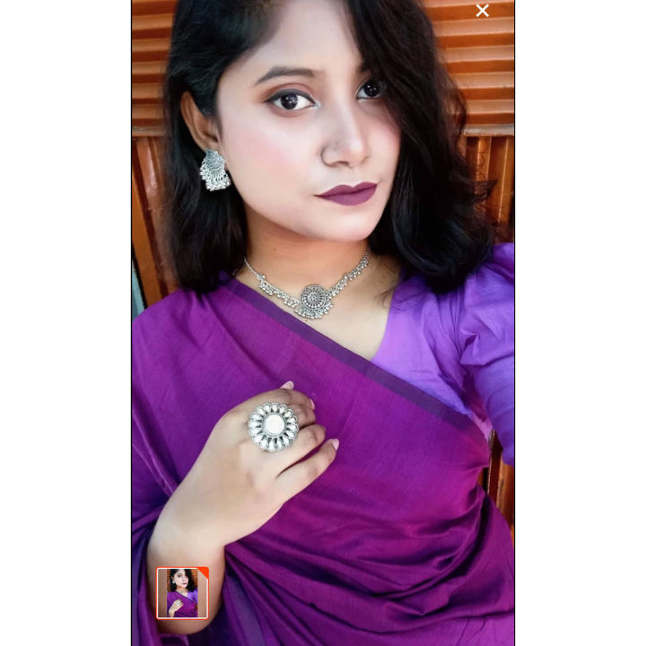 Muslin Than Shari Black colour Saree | Daraz.com.bd