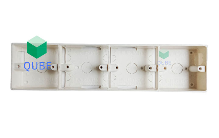 4 Gang PVC Back Box For Gang Switch, Gang Socket | Daraz.com.bd