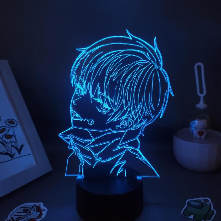 Anime Jujutsu Kaisen Figure Inumaki Toge 3D LED Lava Lamps RGB Night ...