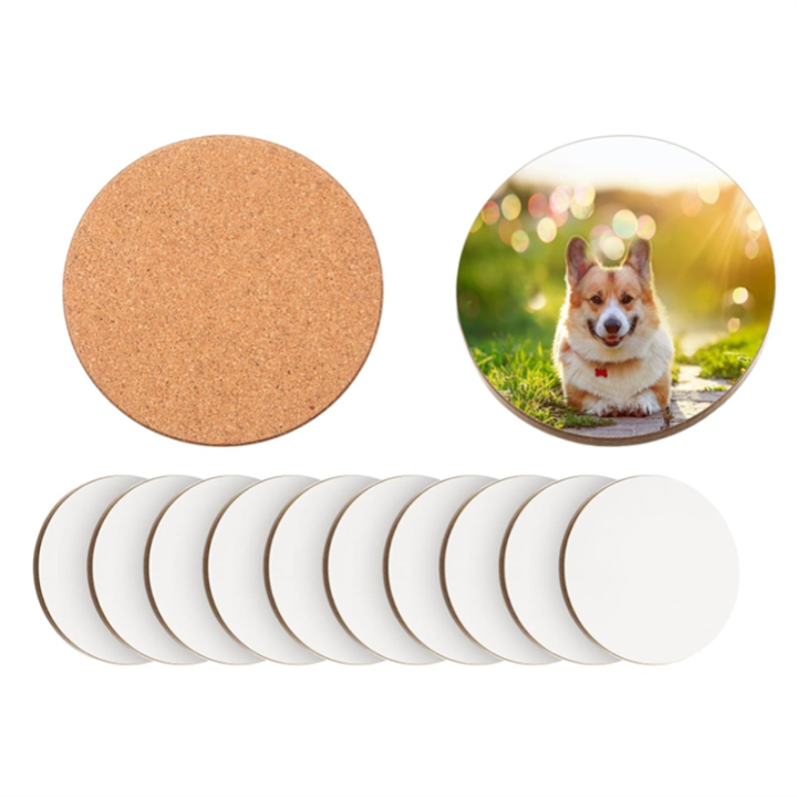 Sublimation Coasters 4 X 4 Inch Hardboard Coaster Cork and MDF Blank ...