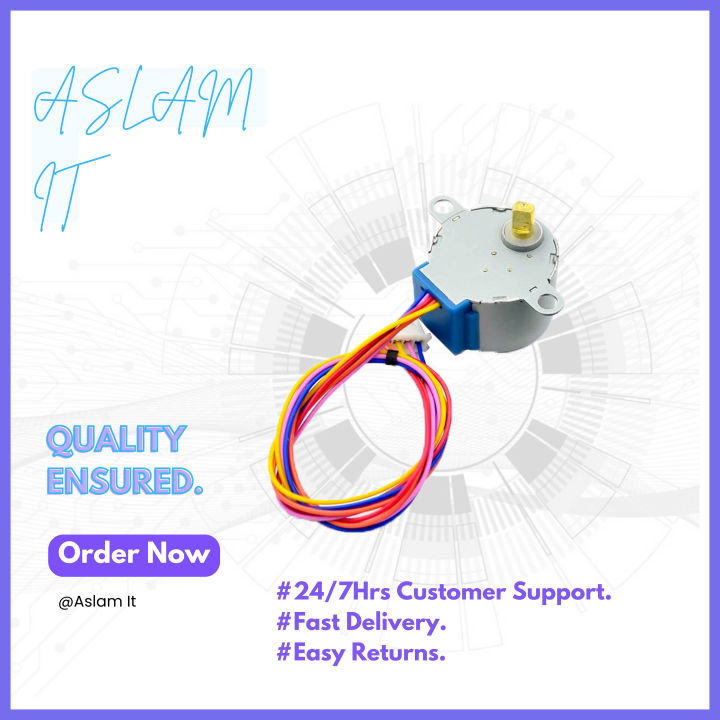 5V DC Stepper Motor 4 Phase 5 Wires | Daraz.com.bd