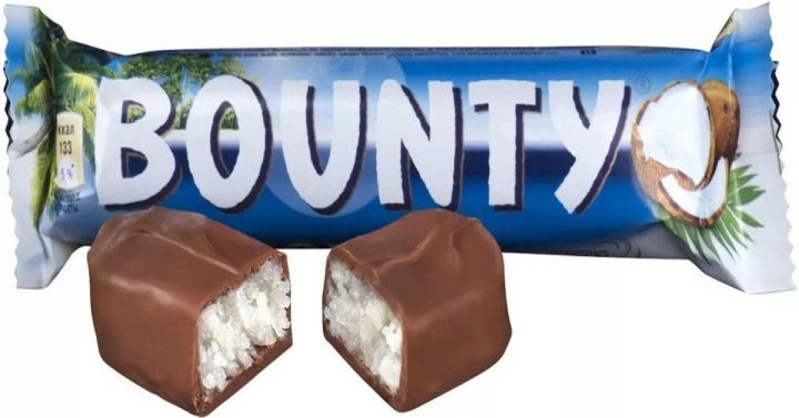 Bounty Coconut Chocolate Bar 57gm (4 pieces Pack) | Daraz.com.bd