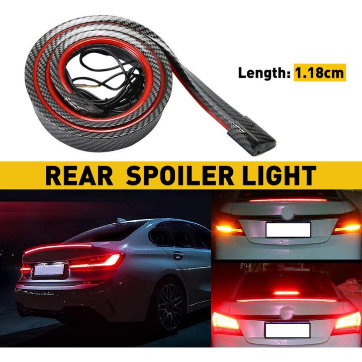 Universal LED Spoiler Rear Lip Kit for Car Trunk Brake Light Trunk Roof ...